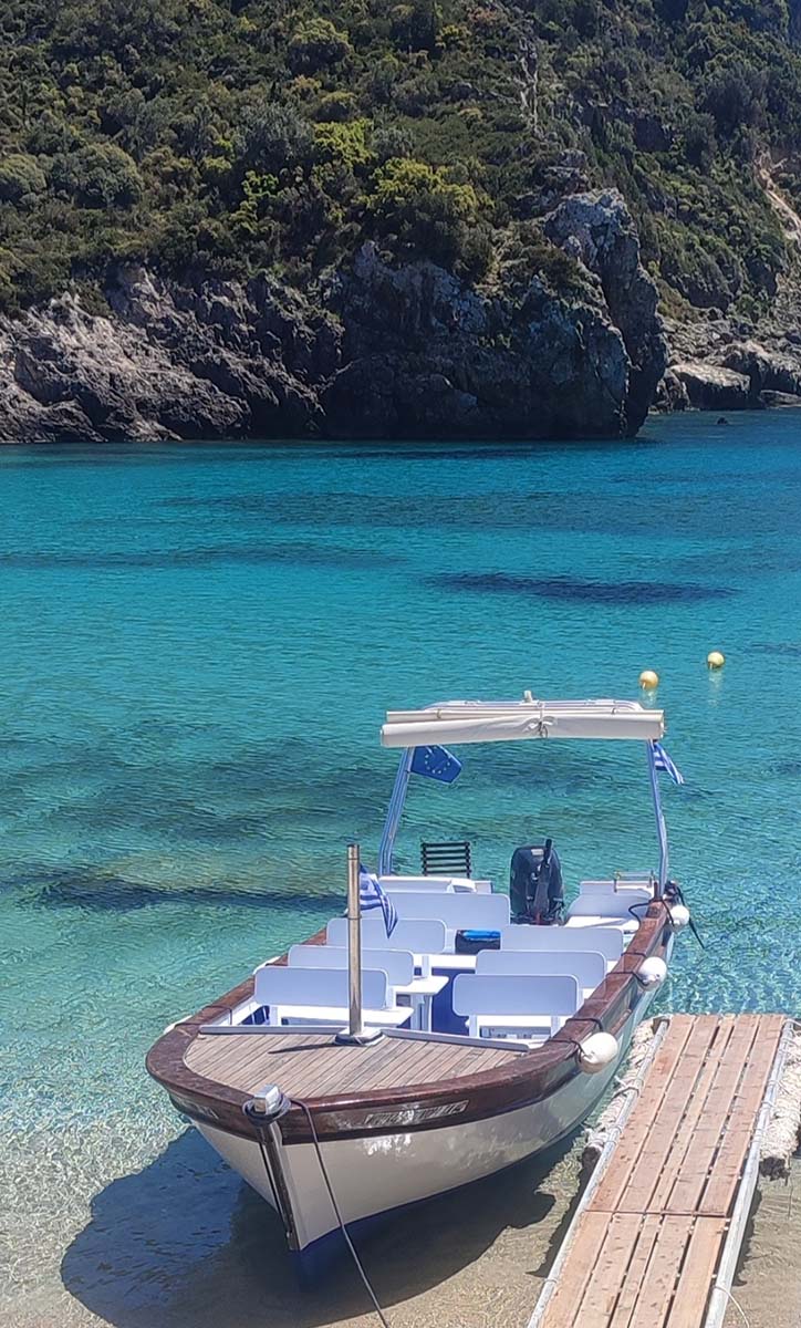 Mpoukas Boat Rentals Paleokastritsa Corfu | mykerkyra.com